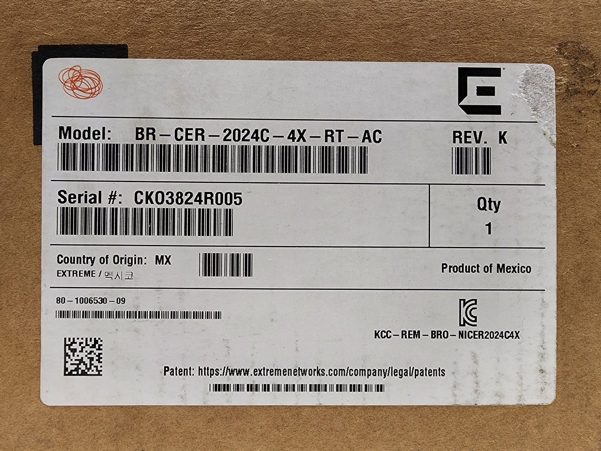 Extreme Networks BR-CER-2024C-4X-RT-AC – NW Remarketing Inc