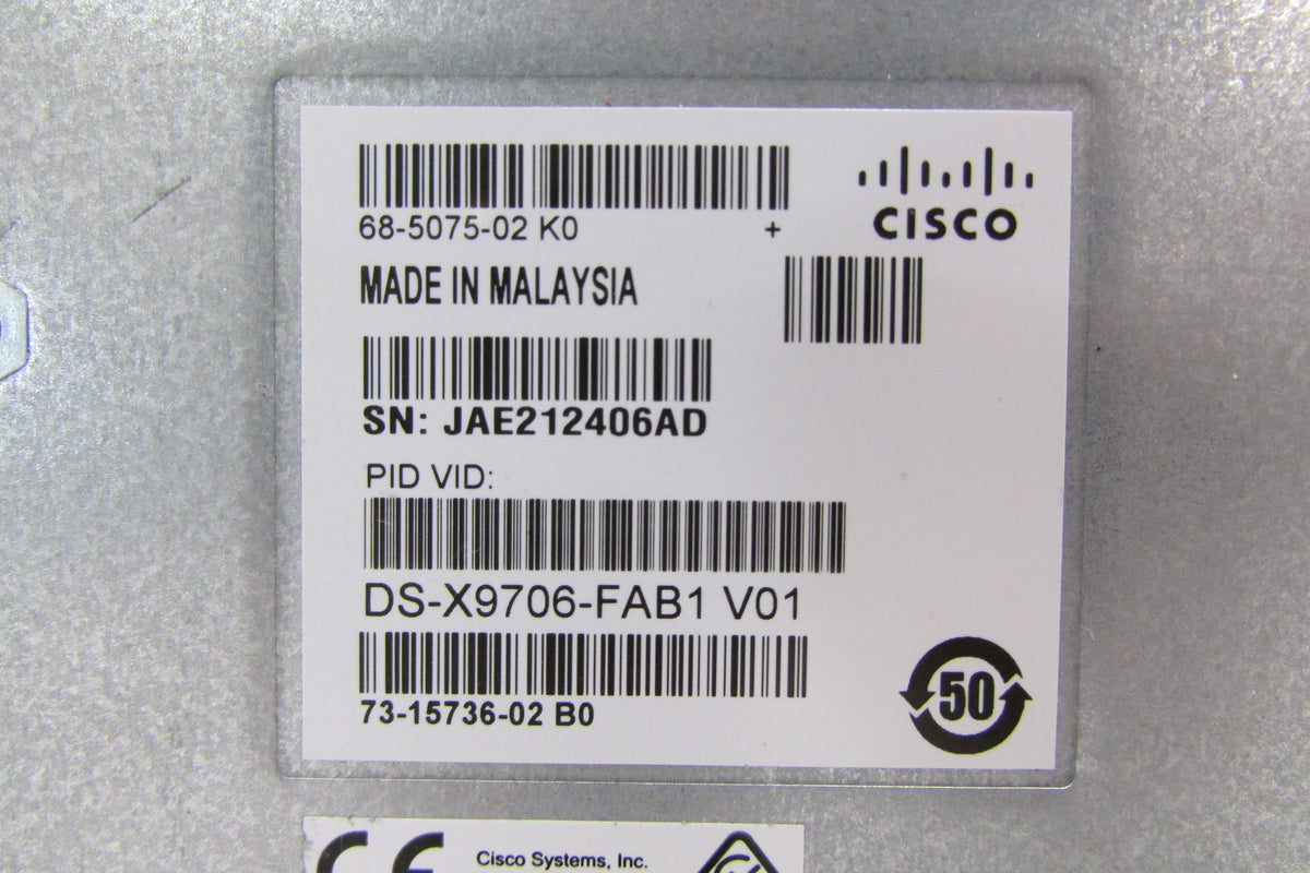 Cisco DS-X9706-FAB1 – NW Remarketing Inc