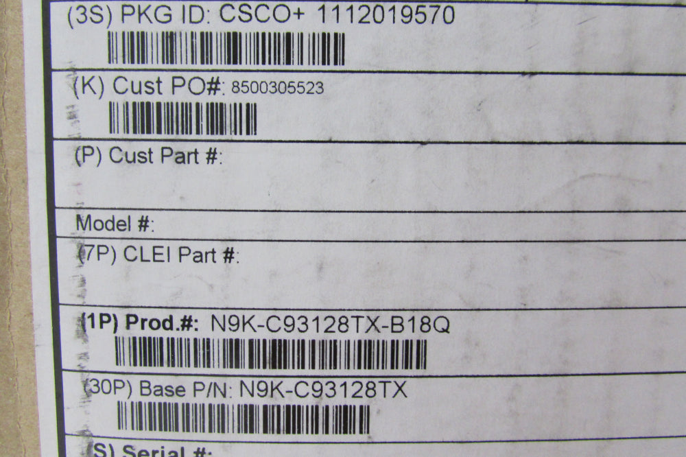 Cisco N9K-C93128TX-BA – NW Remarketing Inc