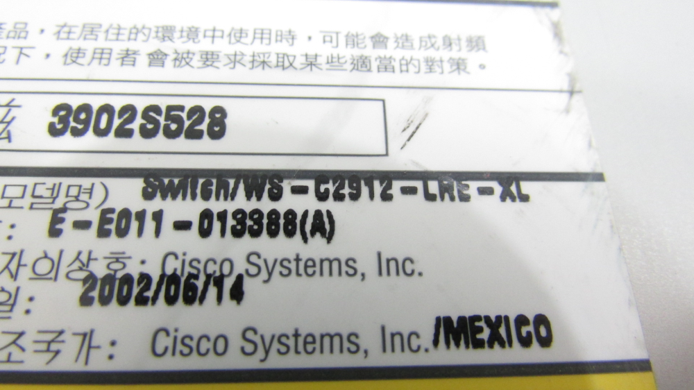 Cisco WS-C2912-LRE-XL – NW Remarketing Inc