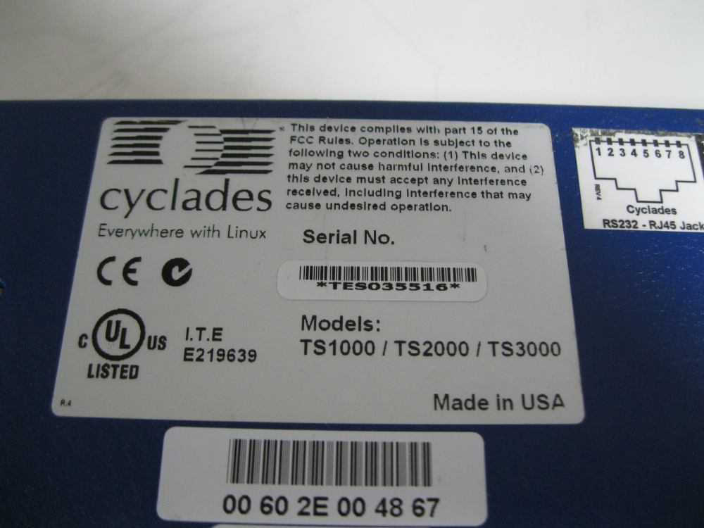 Cyclades TS3000 – NW Remarketing Inc