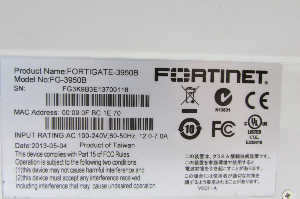 Fortinet FG-3950B-BDL-900-36 – NW Remarketing Inc