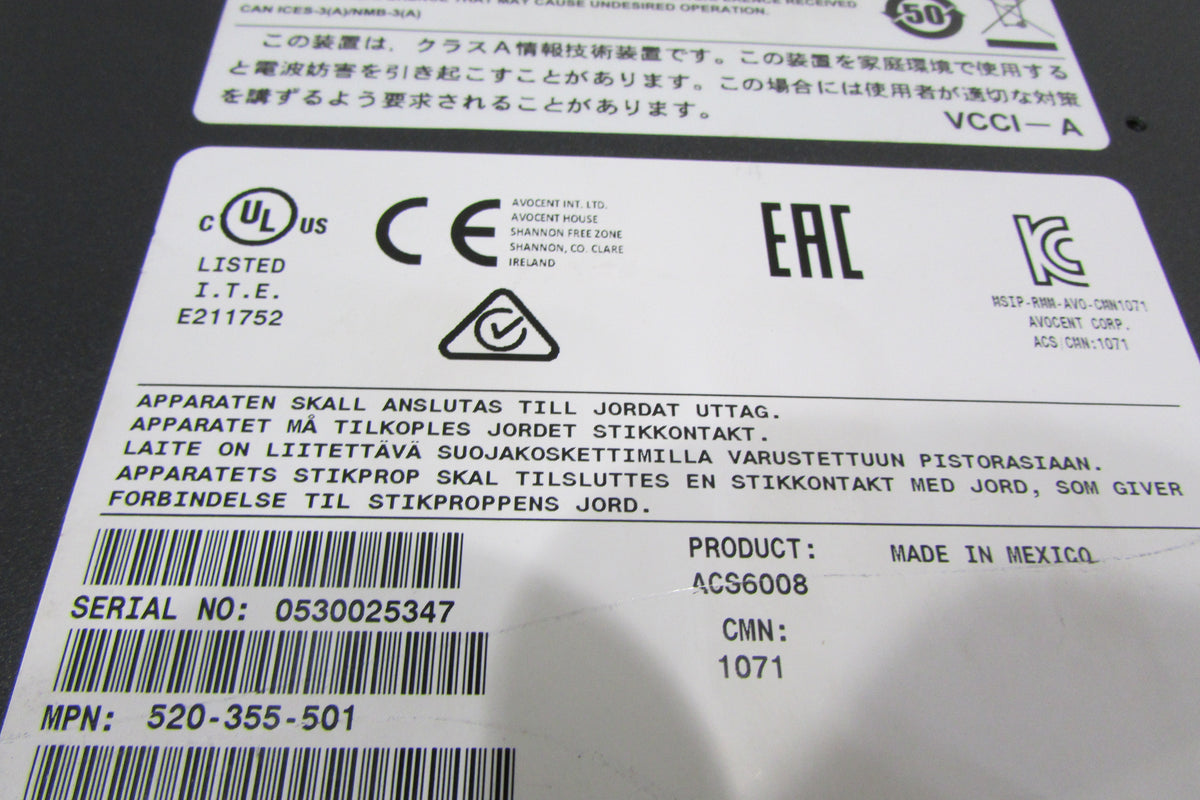 Avocent-Cyclades ACS6008DAC-G2 – NW Remarketing Inc