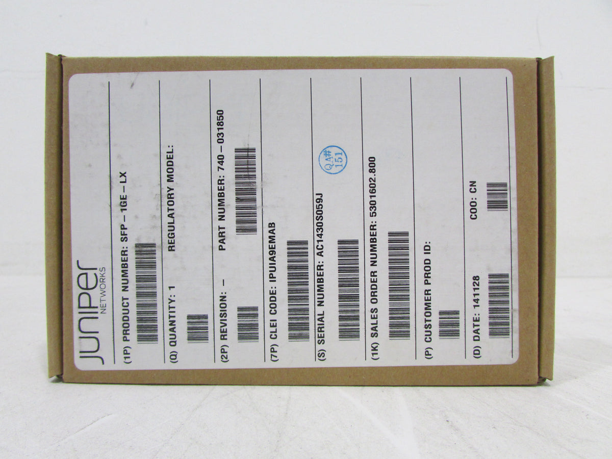 Juniper / Finisar SFP-1GE-LX – NW Remarketing Inc