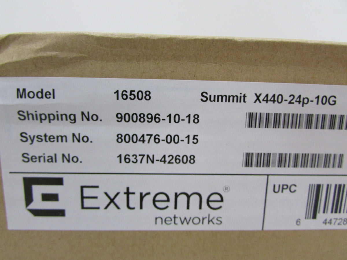 Extreme Networks Summit X440-24p-10G – NW Remarketing Inc