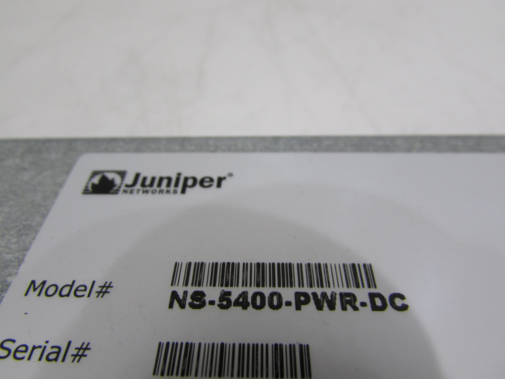 Juniper NS-5400-PWR-DC – NW Remarketing Inc