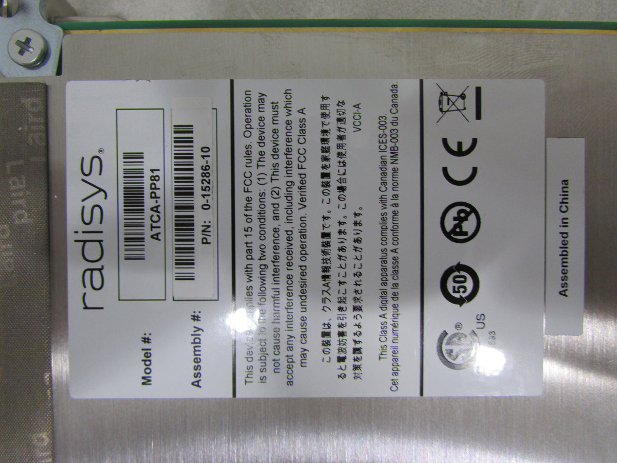 Radisys ATCA-PP81 – NW Remarketing Inc
