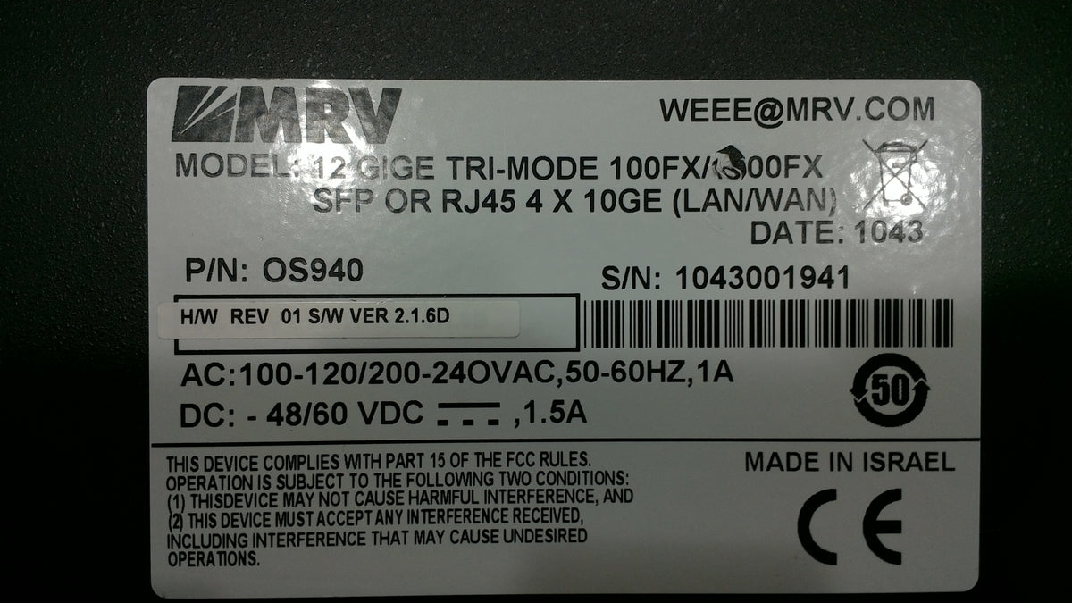 MRV OS940 – NW Remarketing Inc